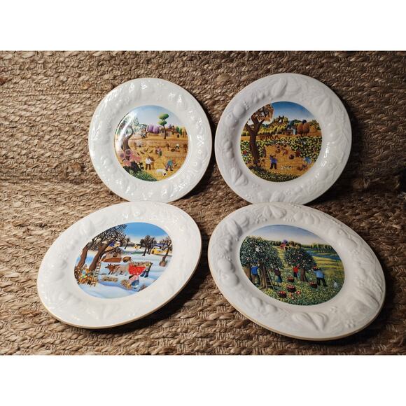 Tabletops Unlimited | Dining | Four Seasons Collectible Dinner Plate ...